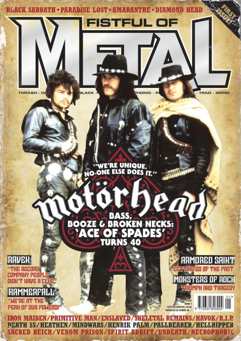 FISTFUL OF METAL MAGAZINE reveals cover of issue Number 1 | Dark Art ...